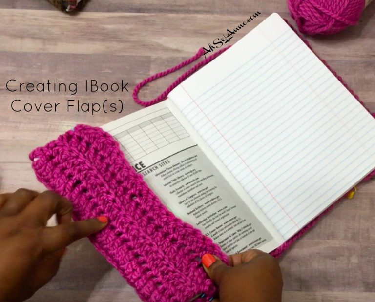CROCHET BOOK COVER - COMPOSITION BOOK COVER - Ahsel Anne
