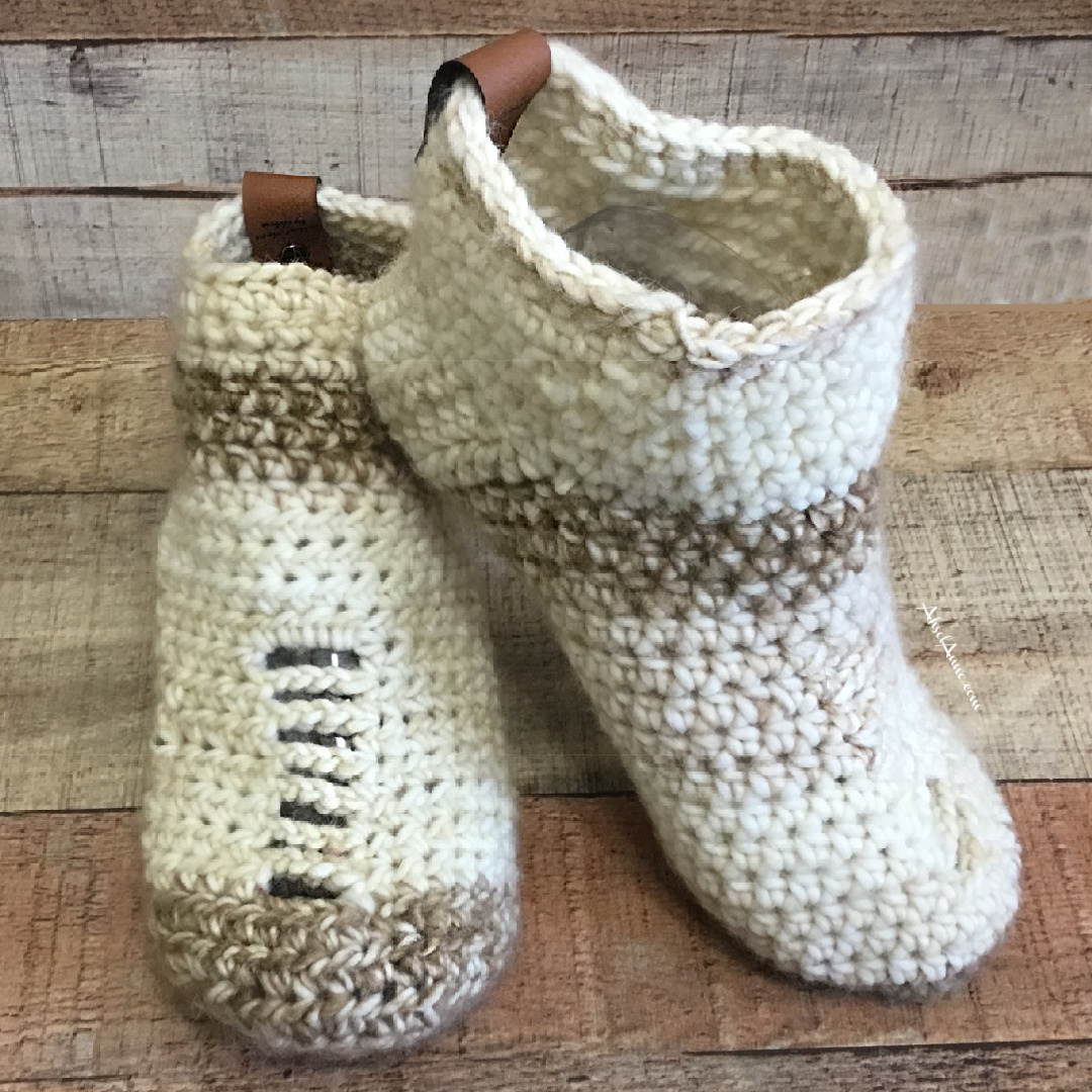 Sneak -A- Peek Crochet Booties - Ahsel Anne