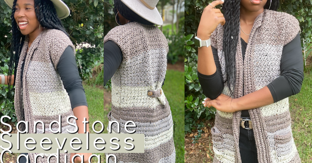 Sleeveless Crochet Cardigan - Ahsel Anne